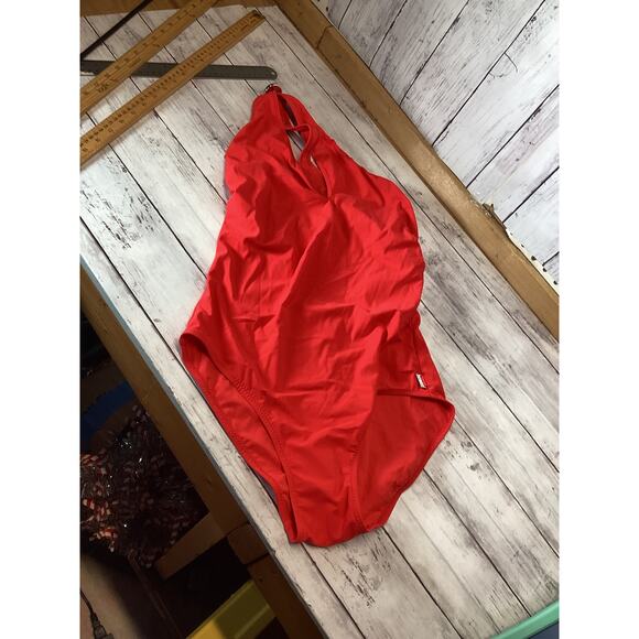 Hans | Swim | Hans One Piece Swimsuit Sz 2 Red | Poshmark